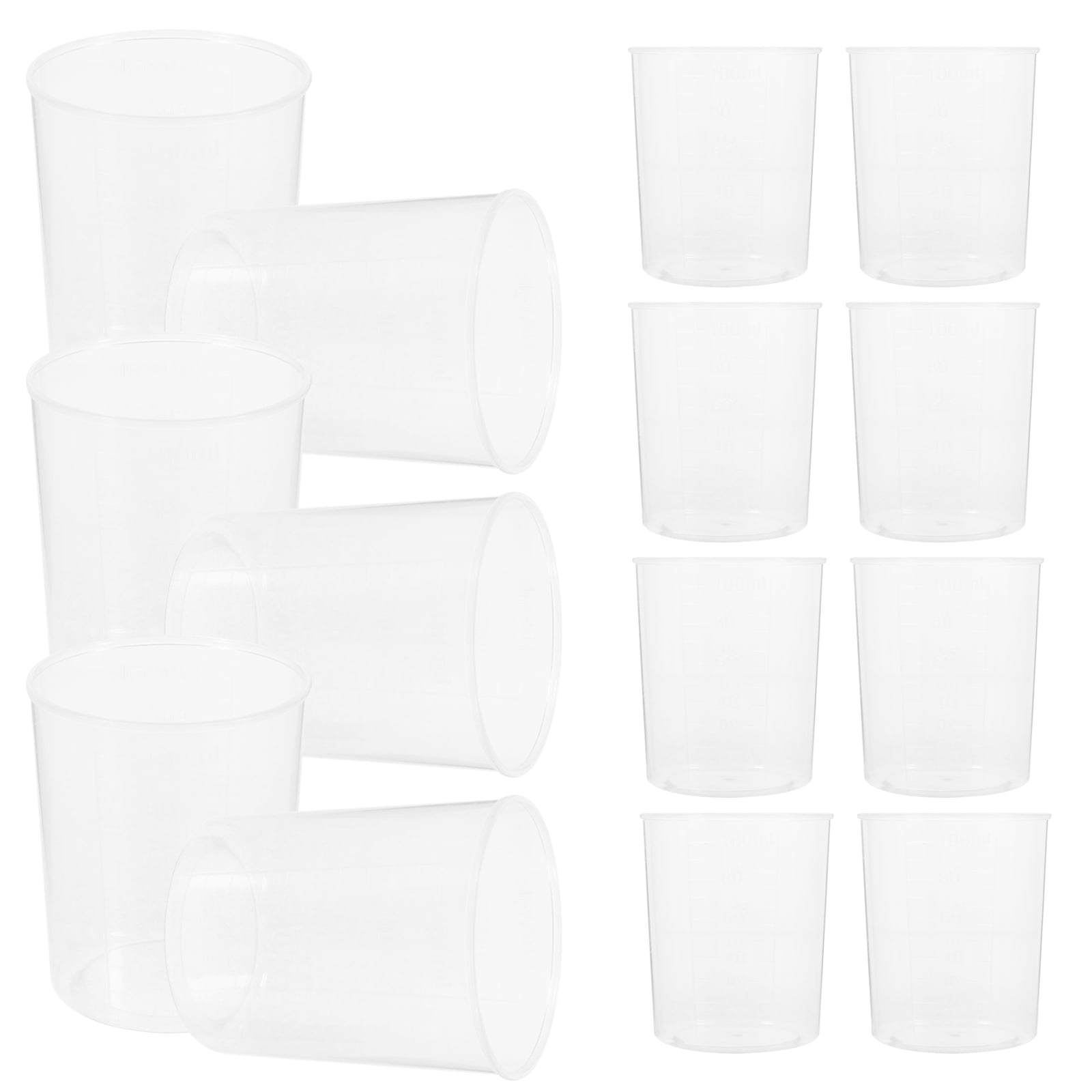 30Pcs Clear Measuring Cups Graduated Measuring Beakers Laboratory ...