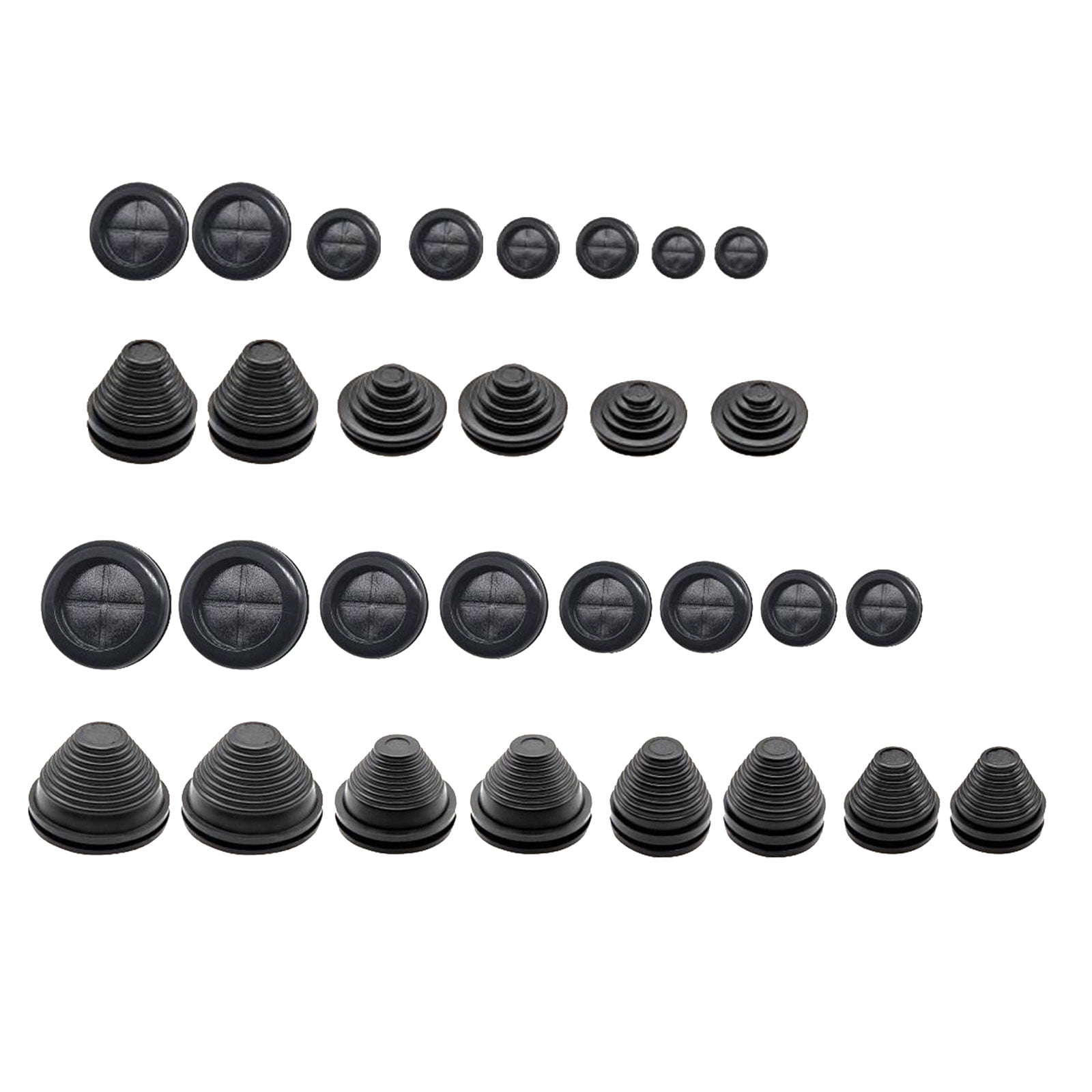 30Pcs Closed Rubber Grommets Firewalls Solid Closed Hole Plug Rubber ...
