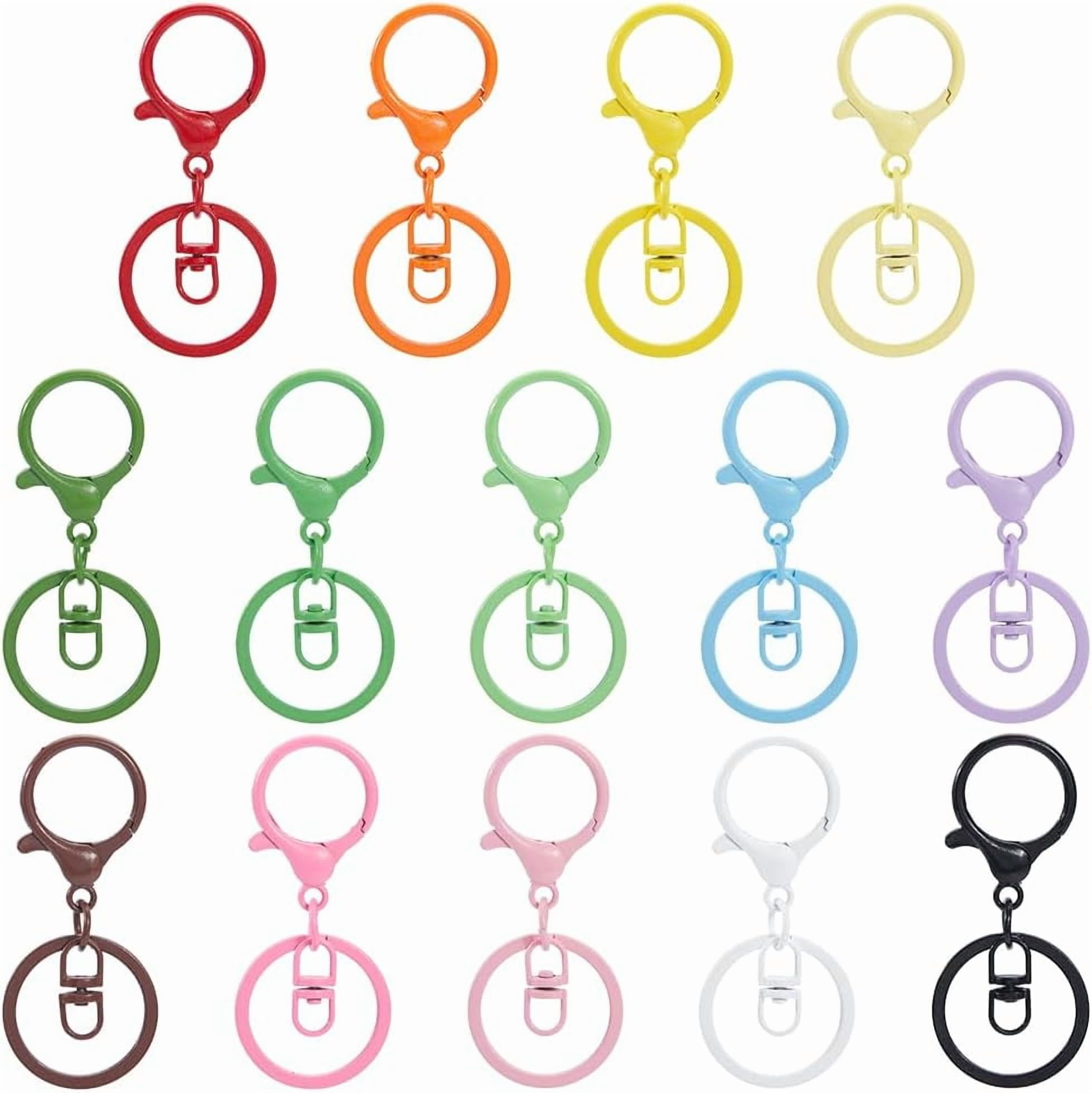 30Pcs Colored Lobster Claw Clasp Swivel Trigger Clips Colorful Alloy ...