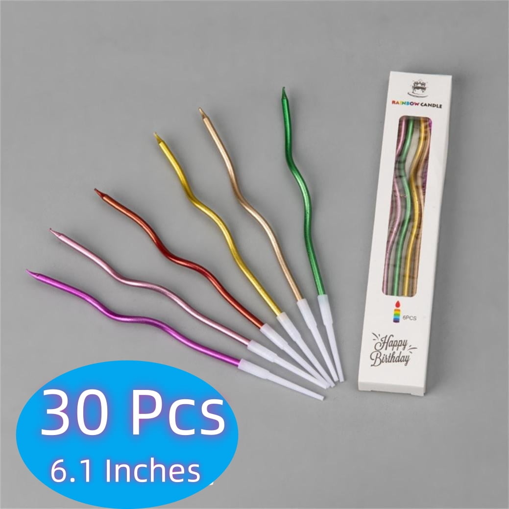 30Pcs Colorful Birthday Candles Candles Cake Decoration for Birthday ...