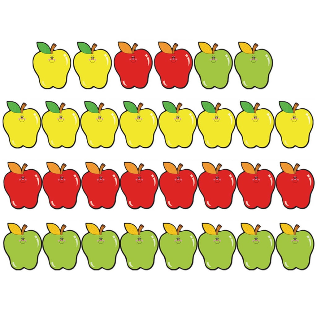 30Pcs Colorful Bulletin Board Cards 5.5x4.5Inch Fruit Paper Cut-Out for ...