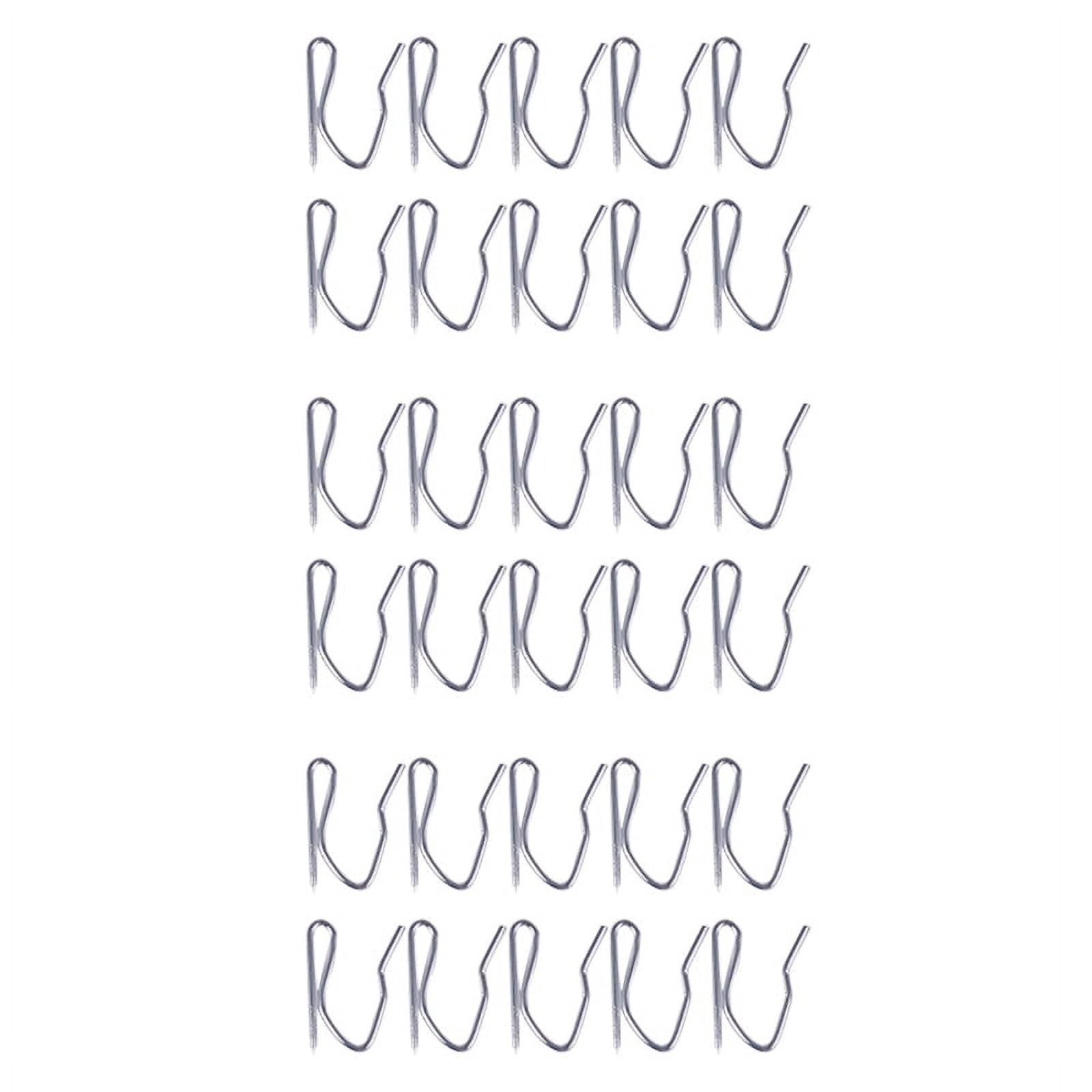 30Pcs Curtain Drapery Pin Hooks - Silvery - Walmart.com
