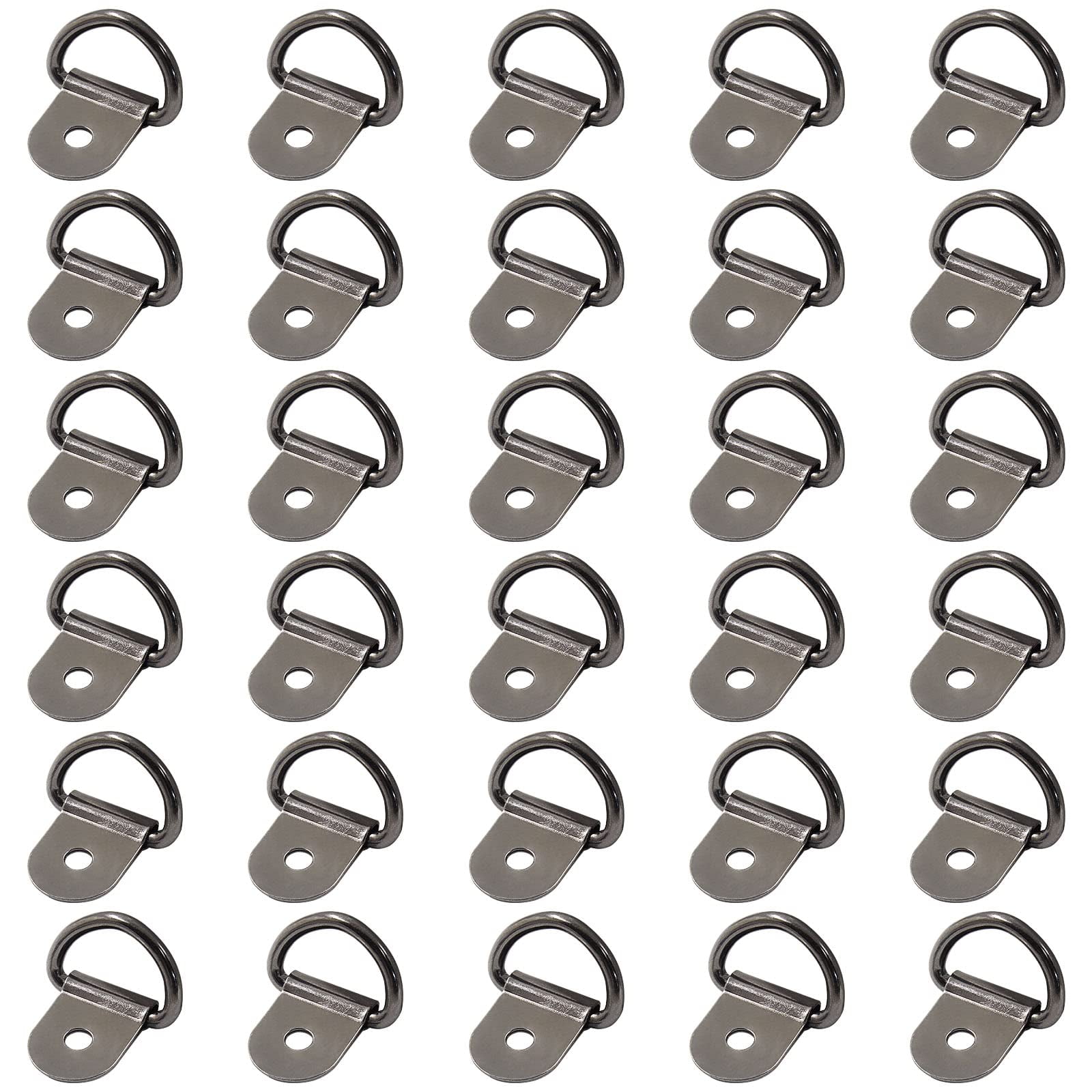 30Pcs D-Ring Tie Down Anchors Metal Trailer Tie Down Anchors Hooks ...