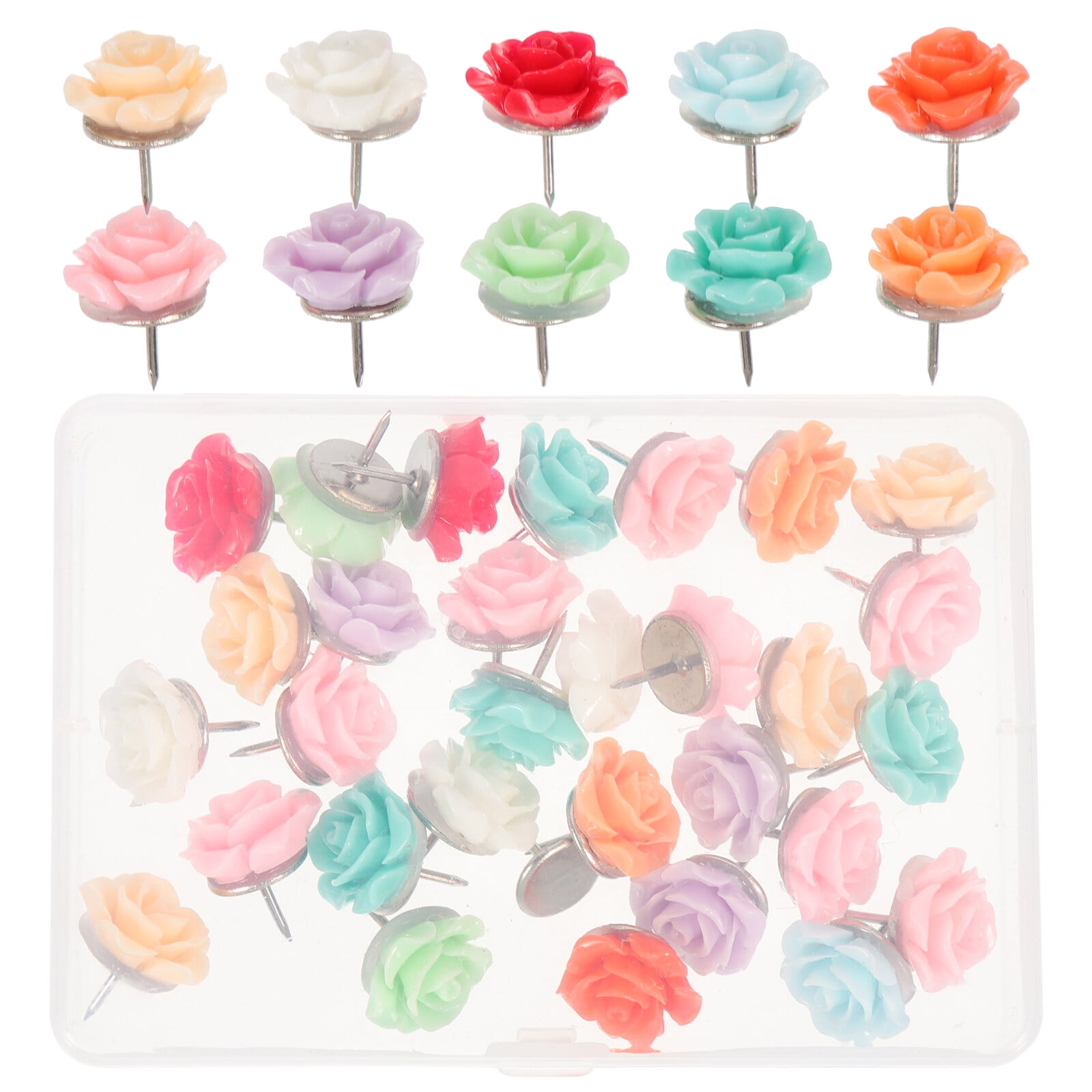30Pcs Delicate Pushpins Multi-function Thumb Tacks Convenient ...