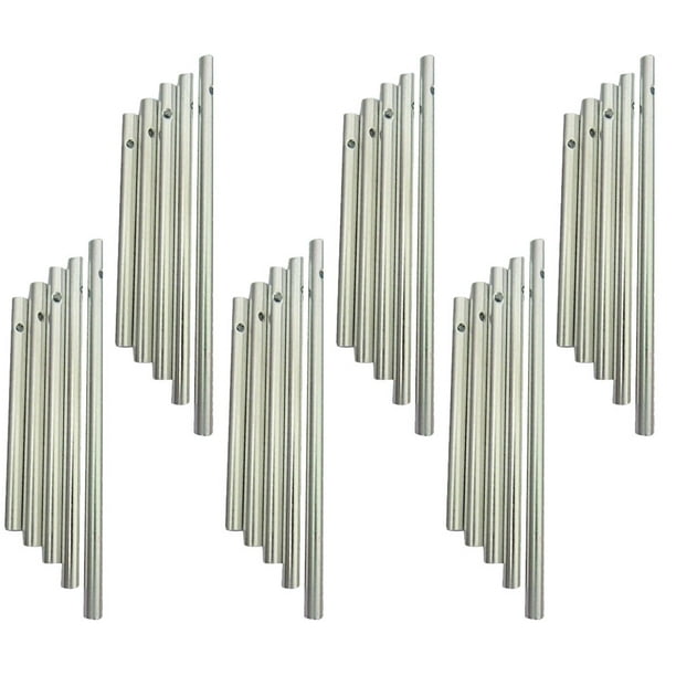 30Pcs Different Length Wind Chime Tubes Set Silver Tone Empty Wind ...