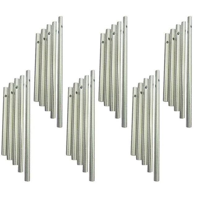 30Pcs Different Length Wind Chime Tubes Set Silver Tone Empty Wind ...