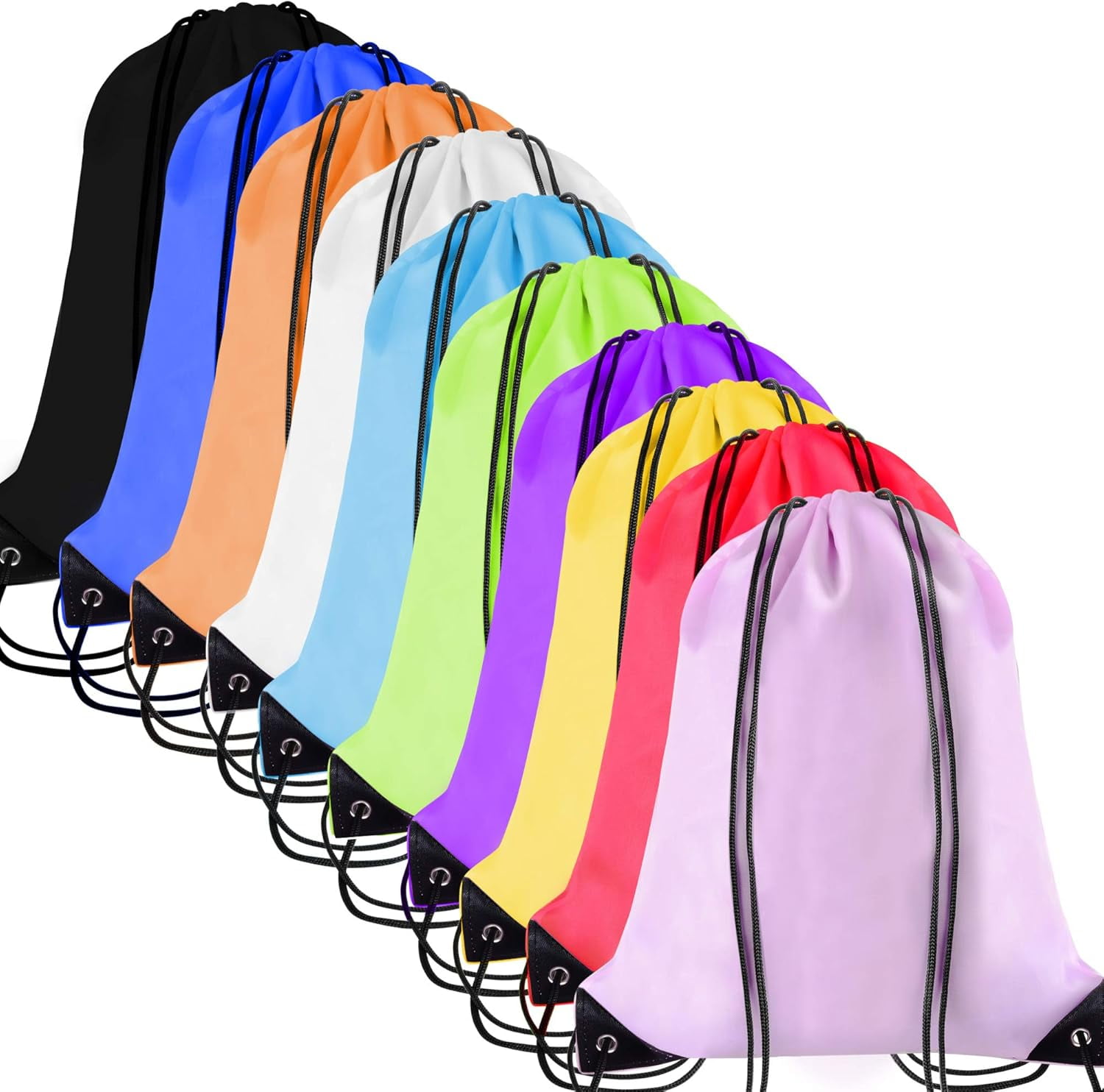 30Pcs Drawstring Backpack Bulk Drawstring Bags Cinch Sack Bag Nylon ...