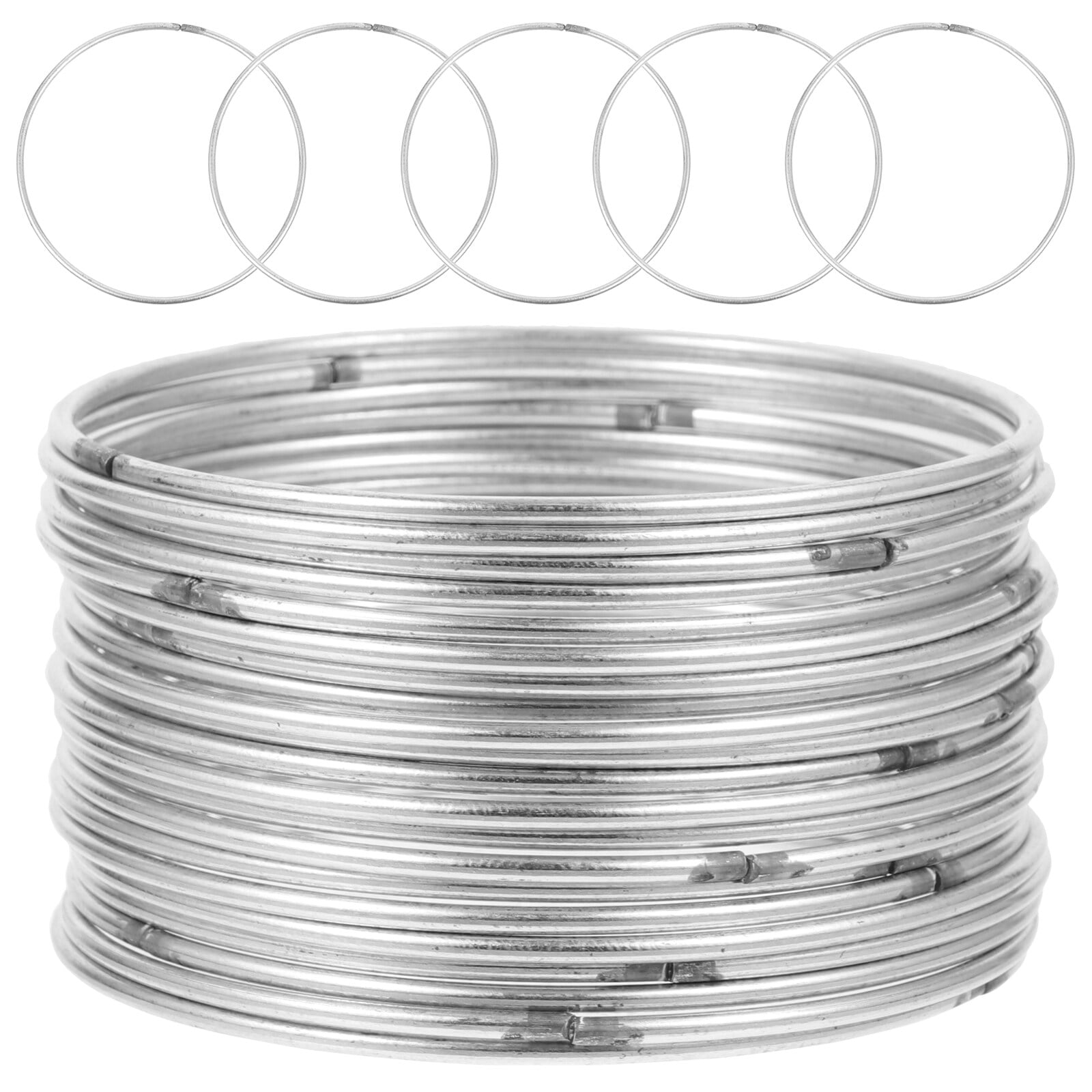 30Pcs Dream Catcher Frame Windchime Ring Metal Crafting Ring Metal ...