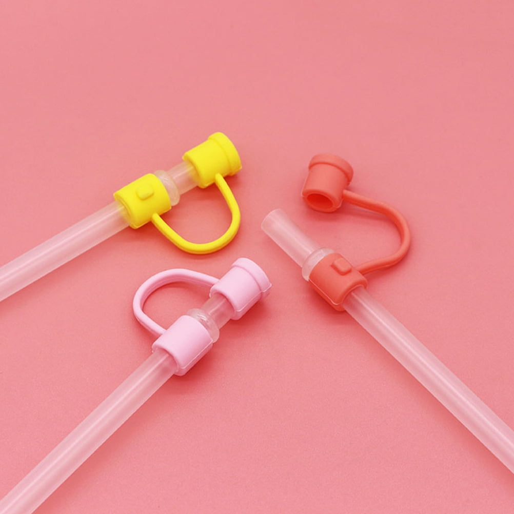 Straw Covers Cap, 30Pcs Reusable Drinking Straw Covers for 6-8 mm ...
