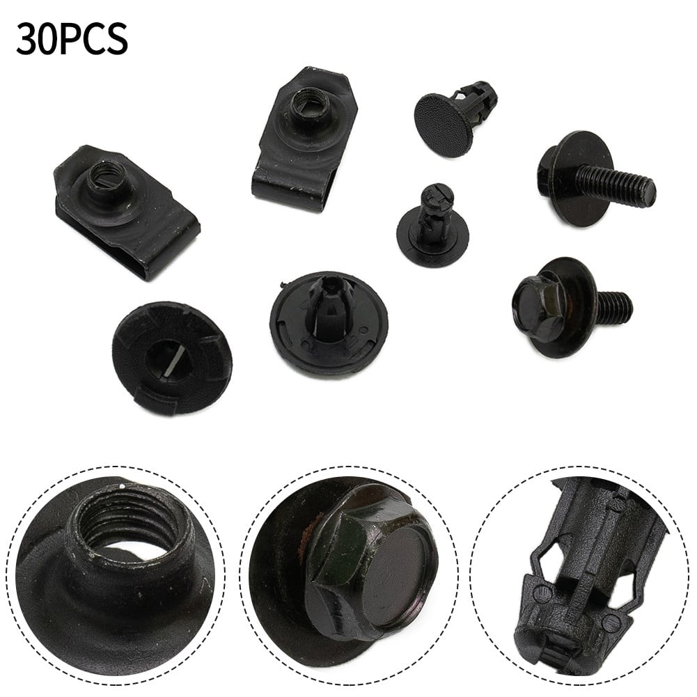 30Pcs Engine Undertray Cover Clips and Bolts Set for Nissan Vehicles ...