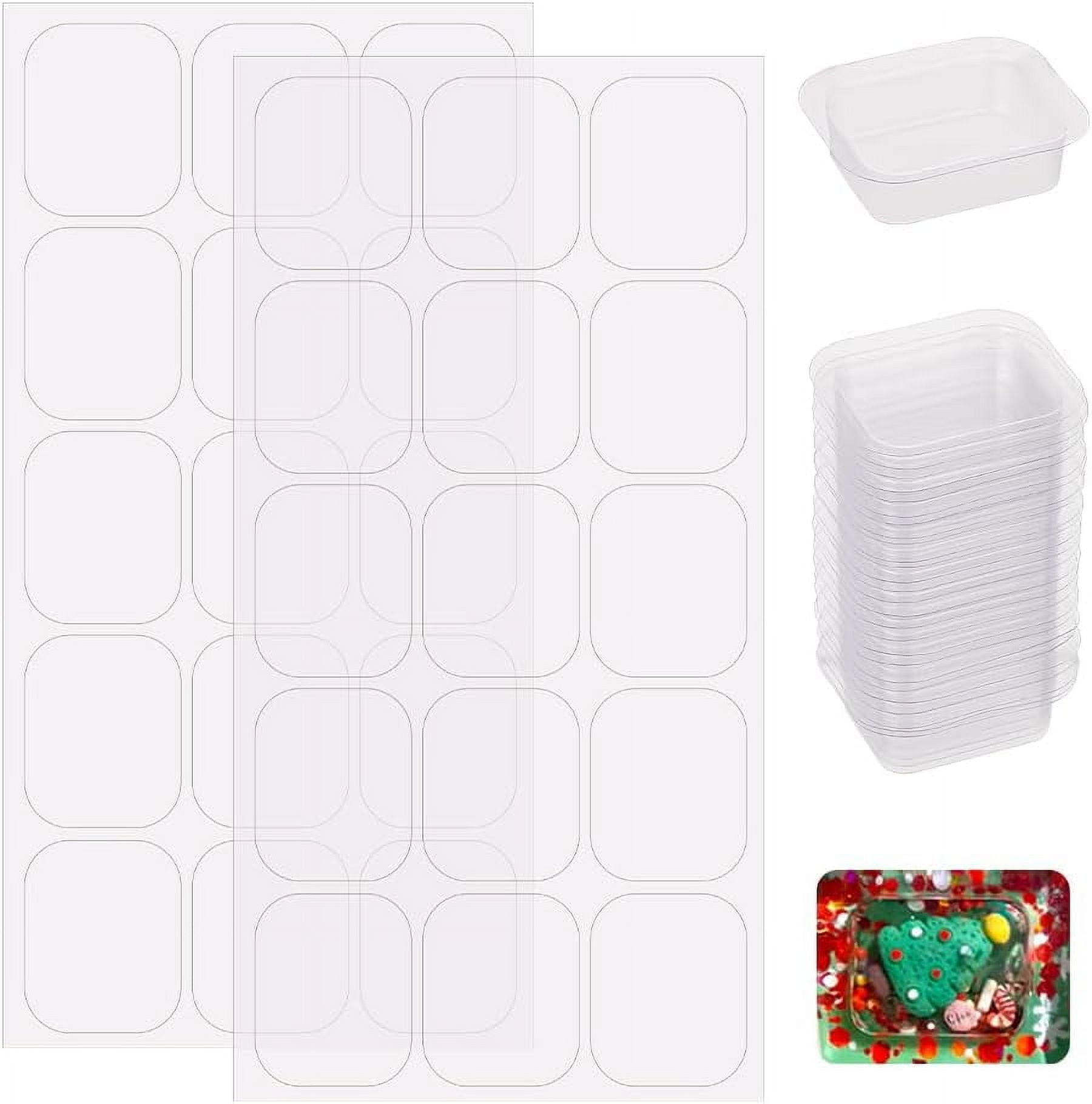 30Pcs Epoxy Shaker Resin Molds Transparent Resin DIY Quicksand Resin ...