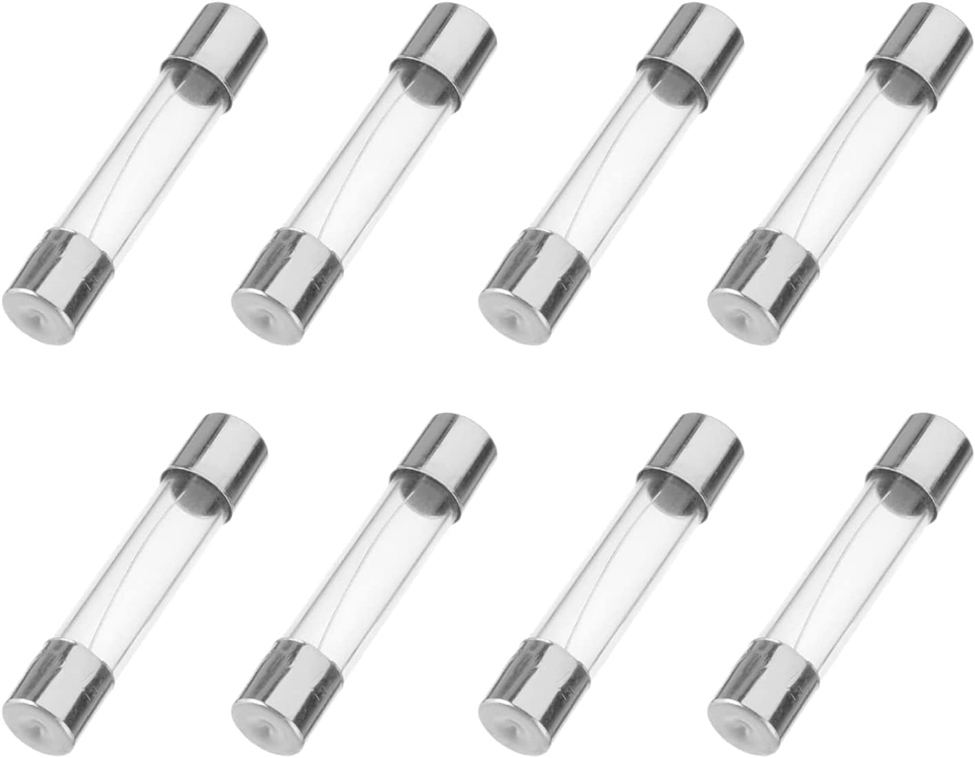 30Pcs Fast-Blow Glass Fuses 6 x 30mm 250V 15A Glass Tube Fuse ...