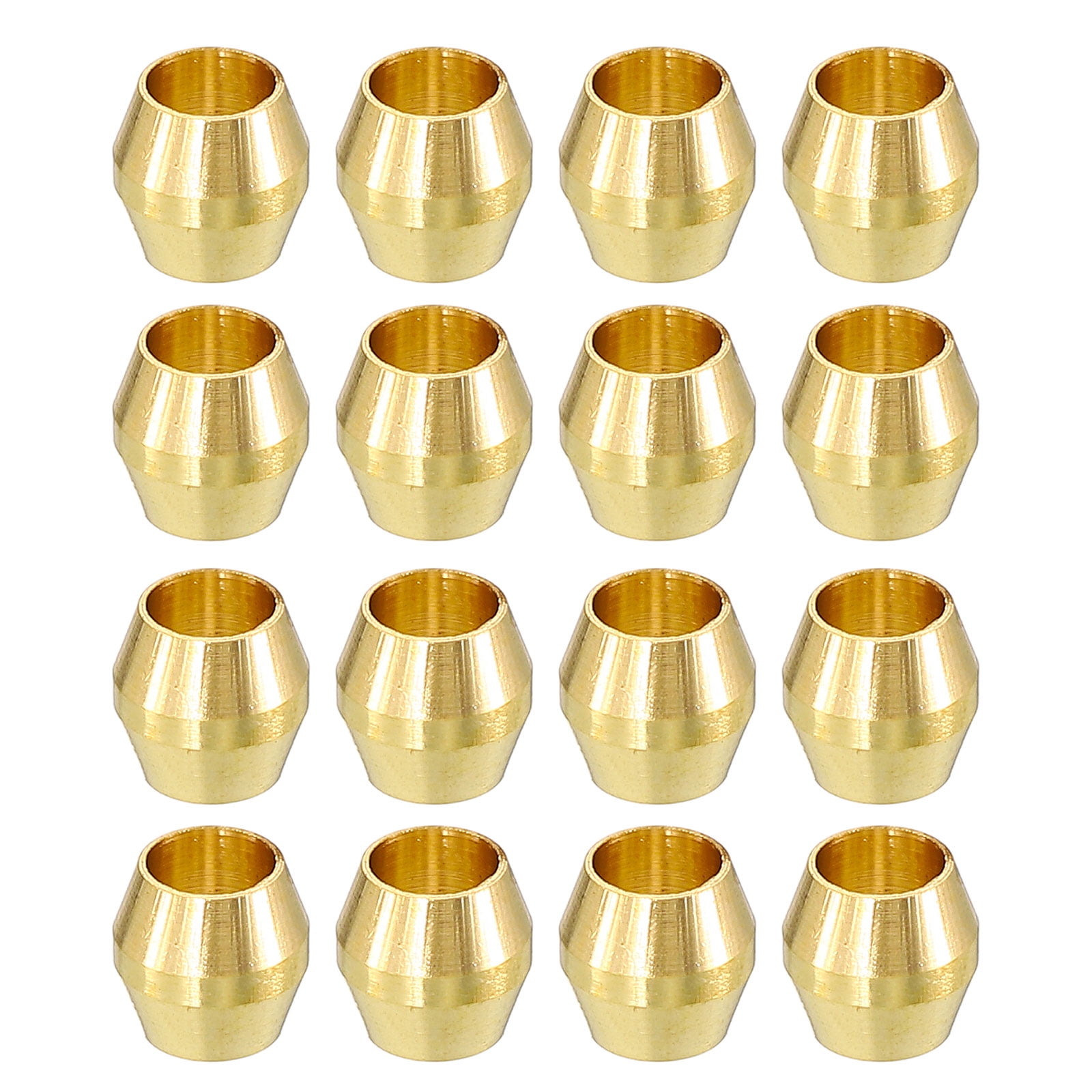 30Pcs Fit for 3mm(1/8") Tube OD Brass Compression Sleeve Ferrules Brass ...