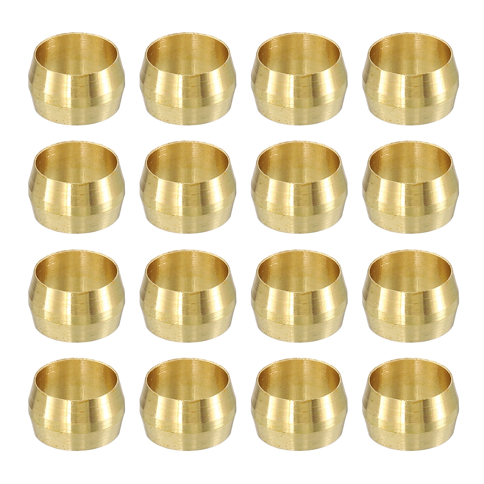 30Pcs Fit for 5/16" Tube OD Brass Compression Sleeve Ferrules Brass ...