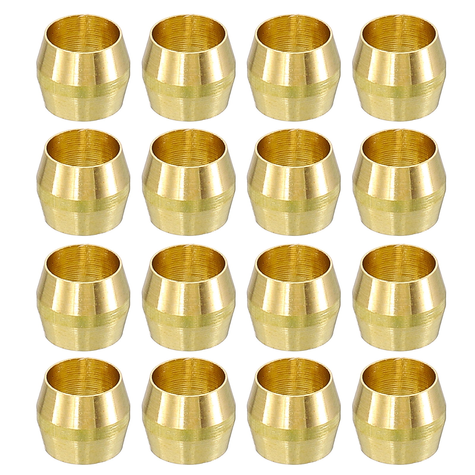 30Pcs Fit for 5mm(3/16") Tube OD Brass Compression Sleeve Ferrules ...