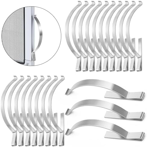 30Pcs Flat Corner Mount Window Screen Clips,Tension Window Spring ...
