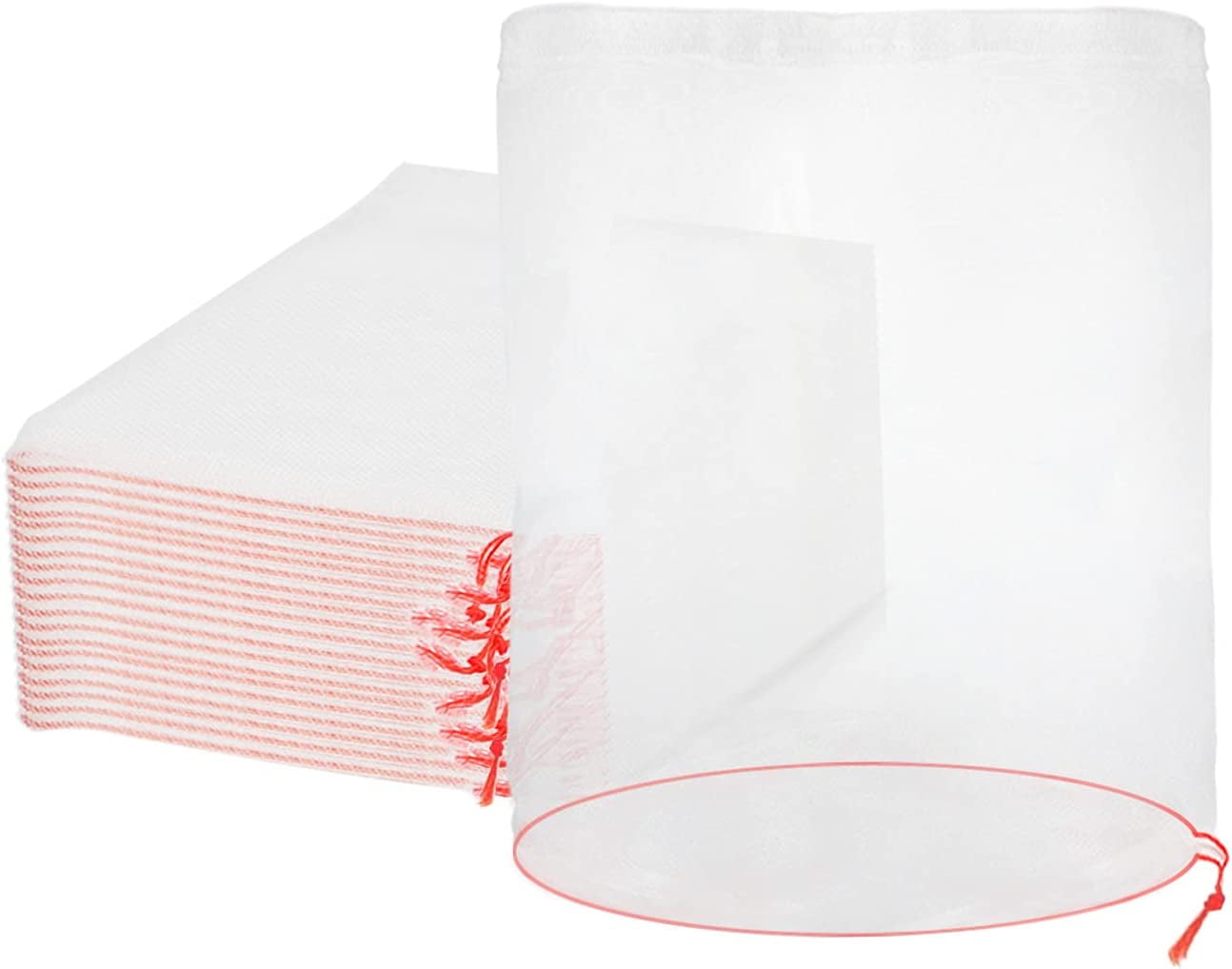30Pcs Fruit Protection Bags, Garden Netting Bags with Drawstring, Fruit ...