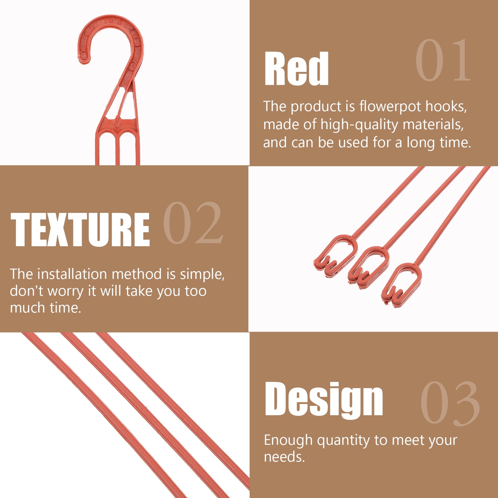 30Pcs Hanging Planter Hooks Flowerpot Plant Holder Chlorophytum Plant ...