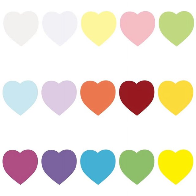 30Pcs Heart Cutouts Decoration Bulletin Board Paper Cutouts Ornament ...