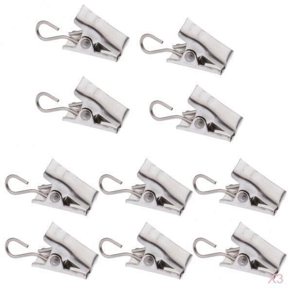30Pcs Heavy Duty Curtain Clips Hook Clamps Hanging Clips Carrier 30mm ...