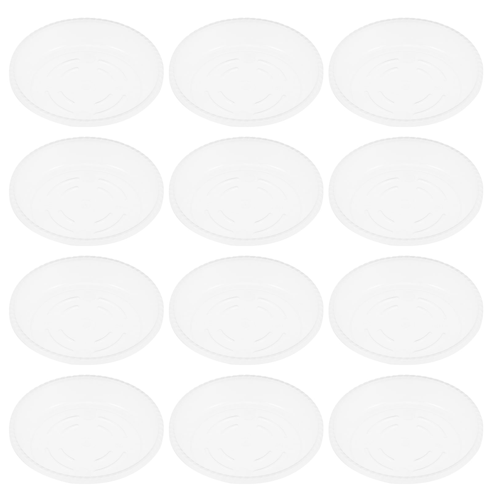 30Pcs Heavy Duty Plastic Drip Tray for Flower Pot - Clear Saucers for ...