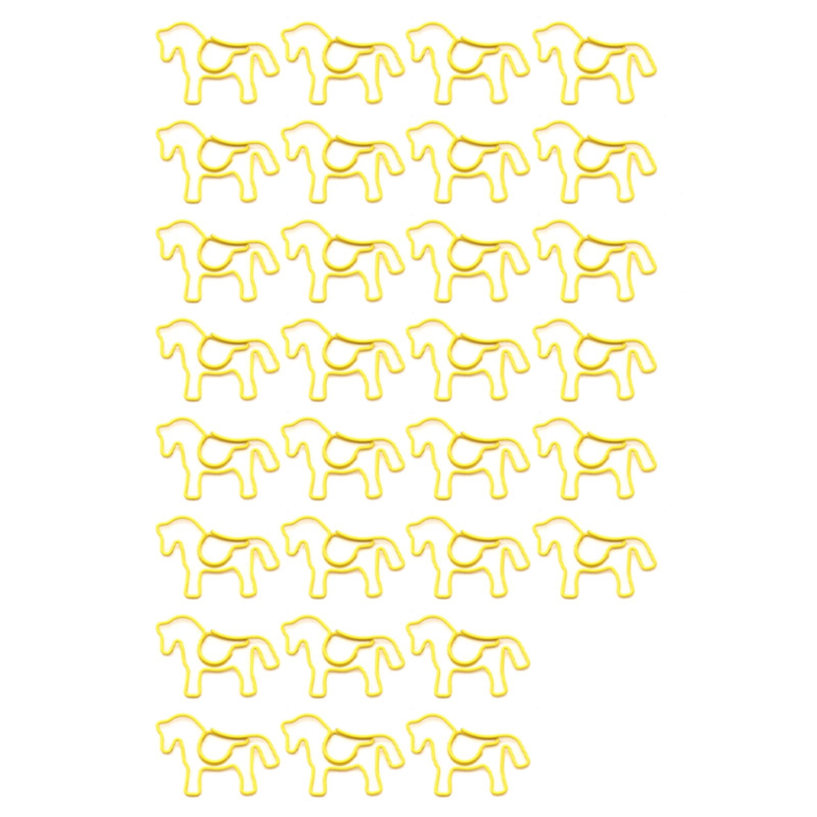 30Pcs Horse Shape Paper Clips Colored Metal Paperclip Document ...