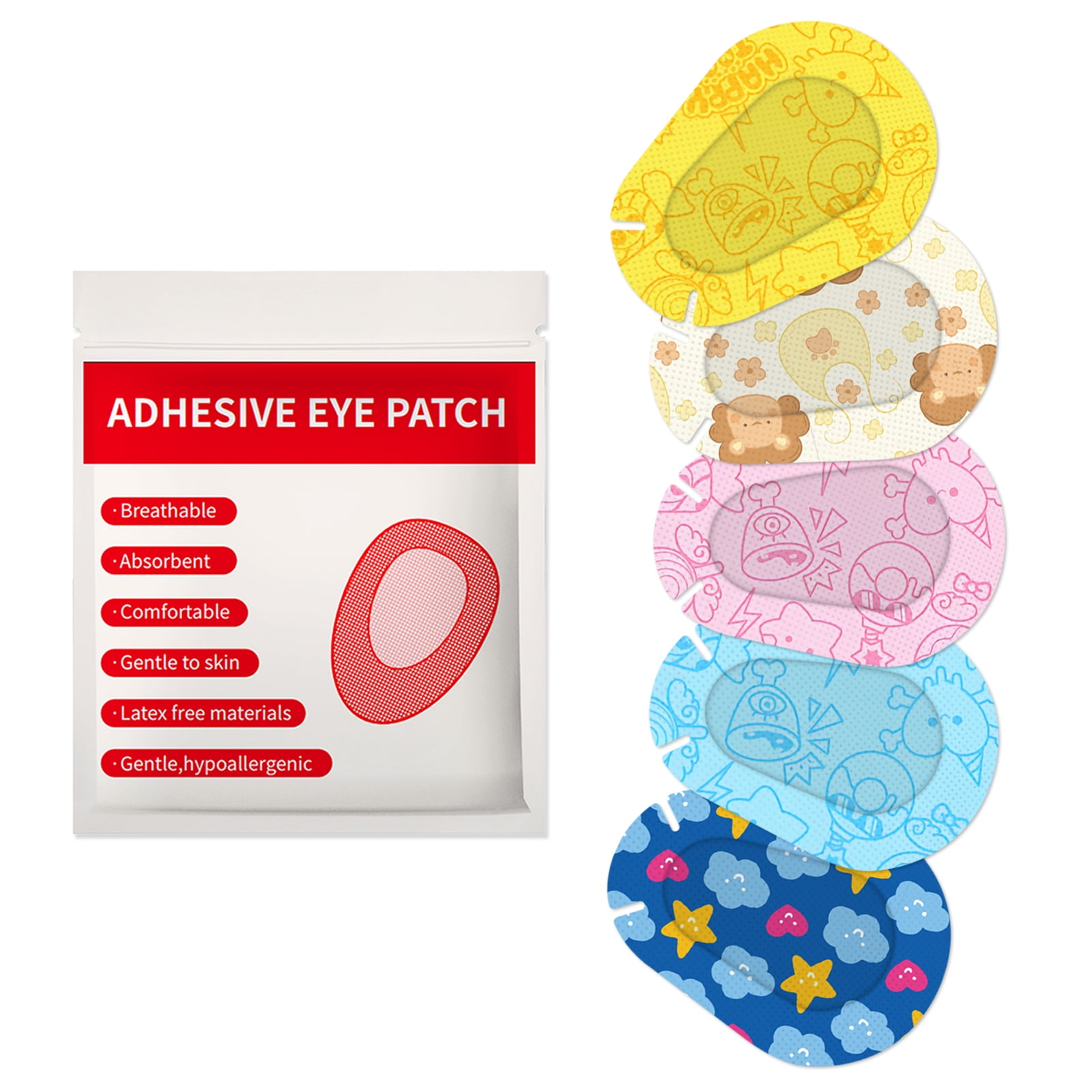 30Pcs Hot New Amblyopia Eye Patch Adhesive Eye Patches Medical Sterile ...