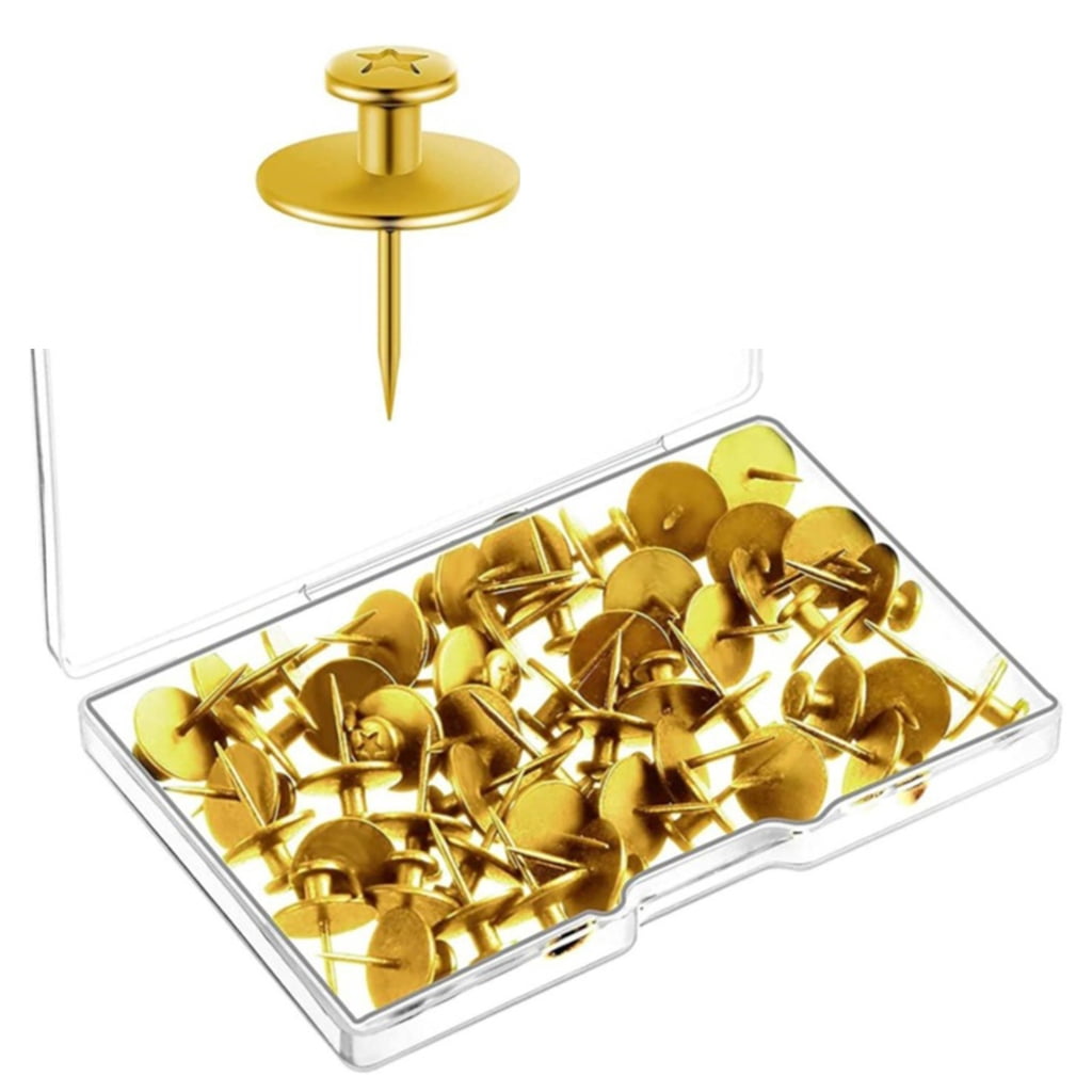 30Pcs I Shape Push Pins Metal Pushpin Notice Board Thumb Tacks Cork ...