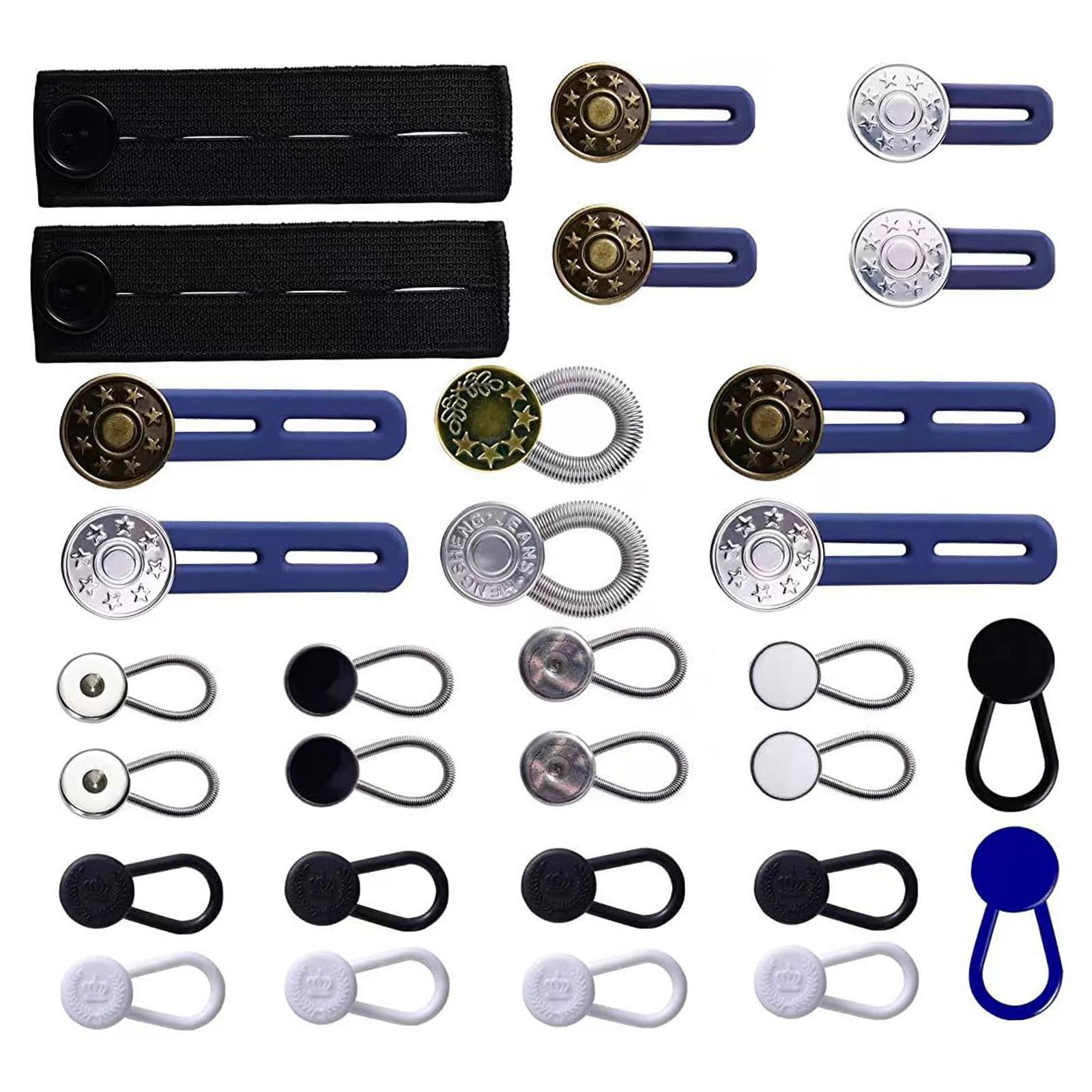 30Pcs Jeans Pants Button Extender Metal Button Waistband Expander ...