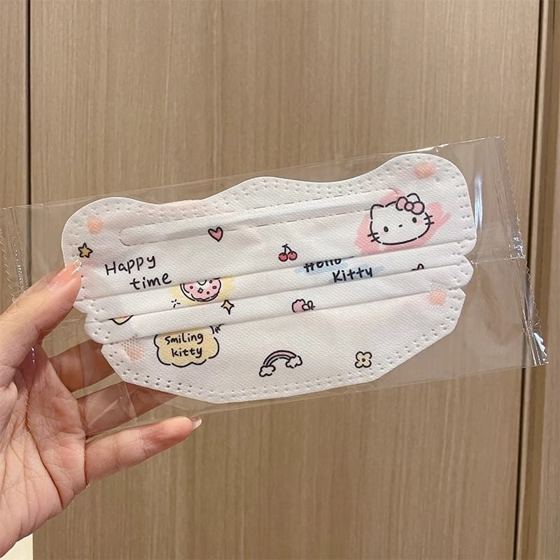 30Pcs Kawaii Anime Sanrio Protective Masks Hello Kitty Kuromi Pochacco ...