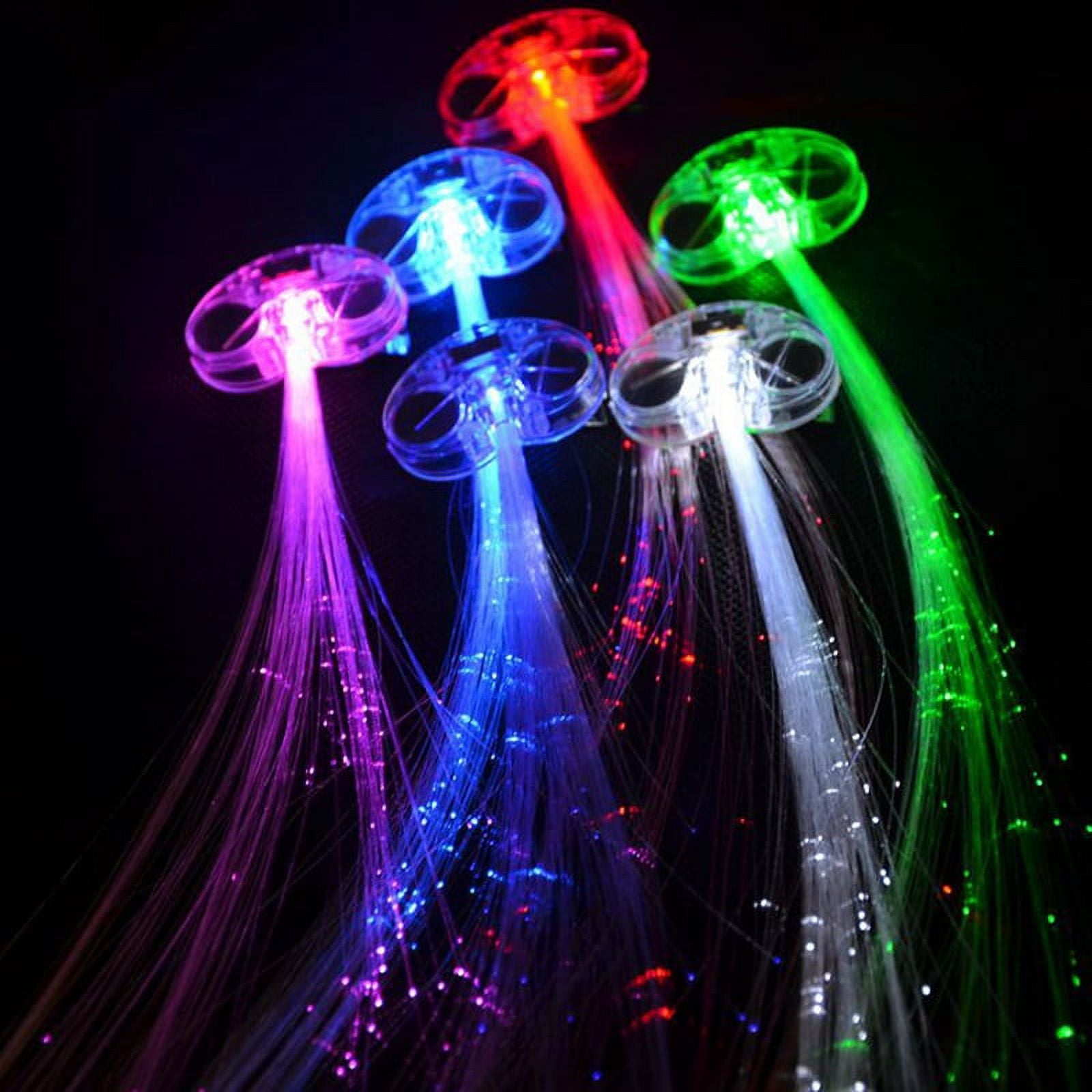 30Pcs Lights Up Braid Christmas Ornament LED Headwear Party, Hair ...