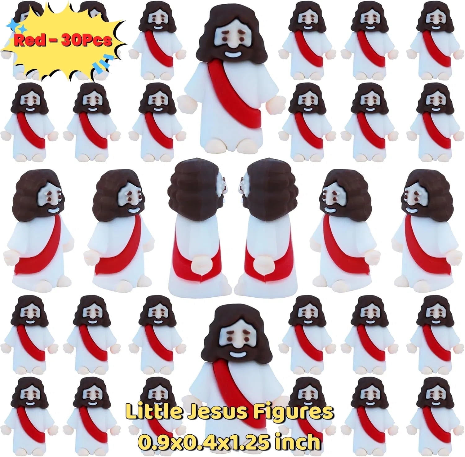 30Pcs Little Jesus Figures, Mini Jesus Figurines Bulk to Hide and Seek ...
