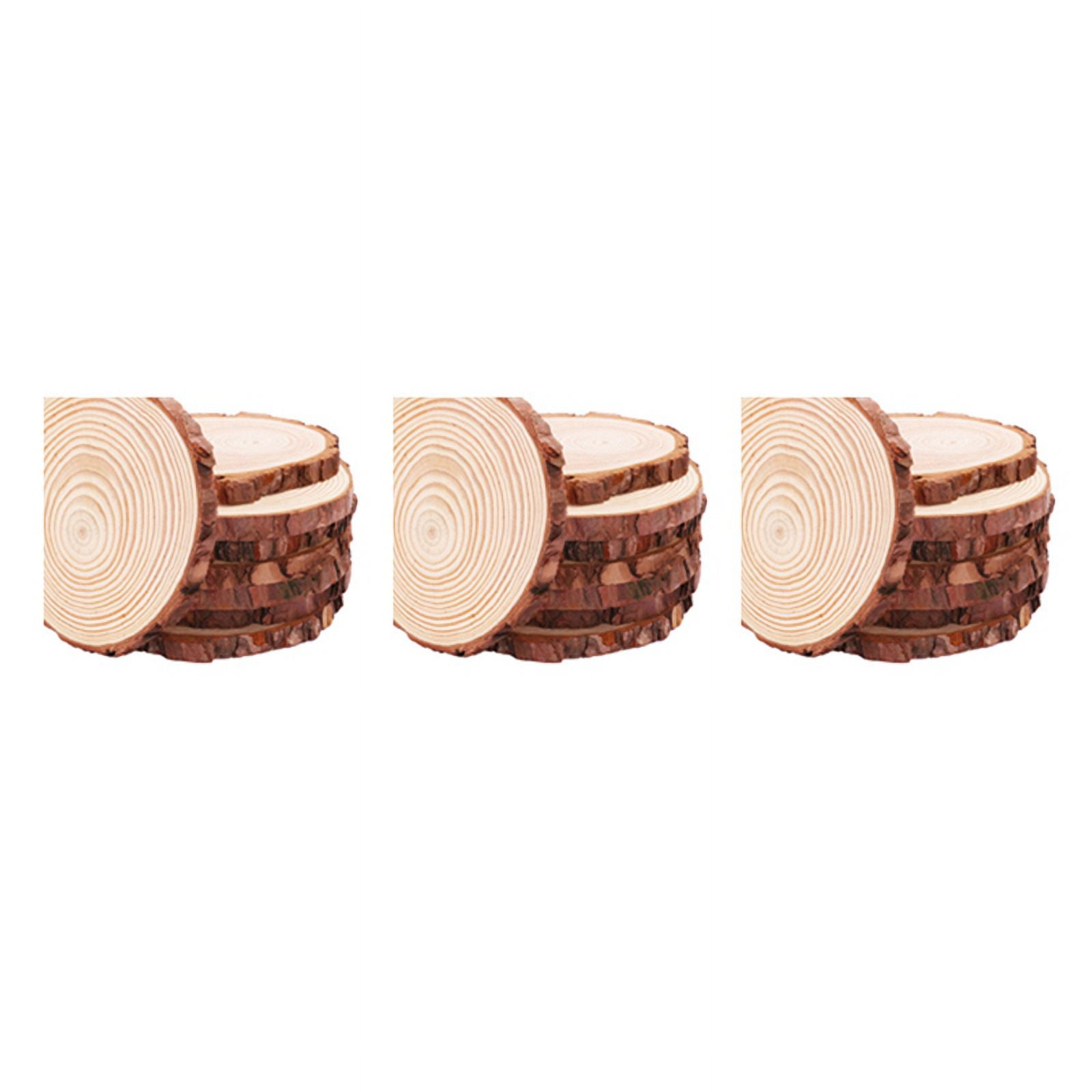 30Pcs/Lot Pine Wooden Chips Cut Pieces Wood Log Sheet Rustic Wedding ...