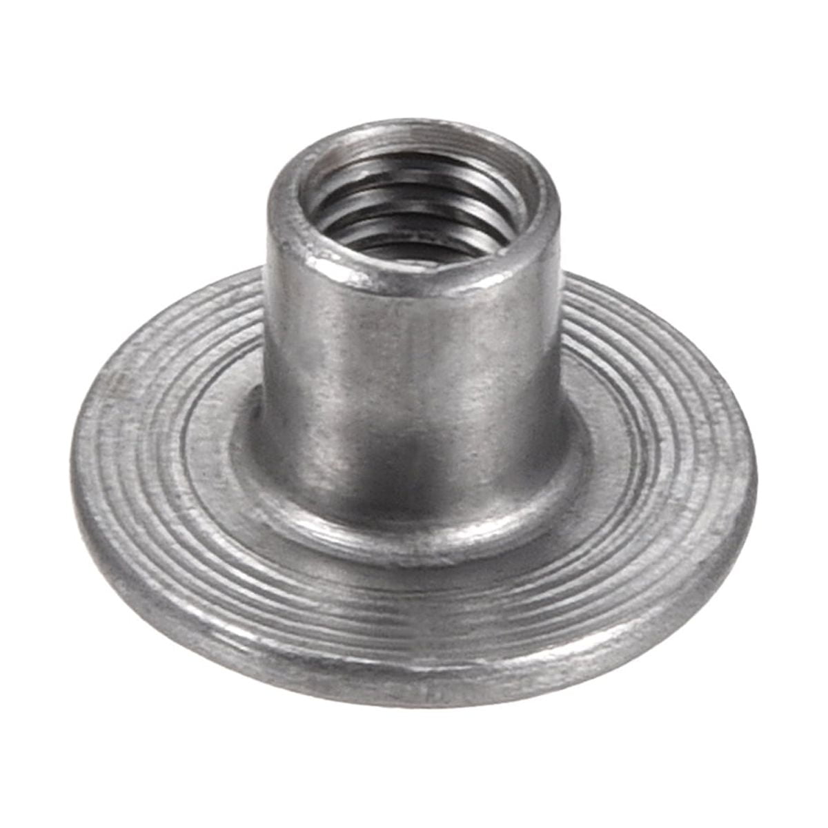 30Pcs M5x15x1.2mm Brad Hole Tee Nut Carbon Steel Round Screw-In T-Nut ...