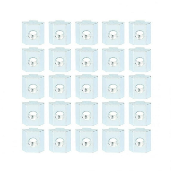 30Pcs M6/M8 T-Slot Nuts Set Carbon Steel Threaded T Sliding Nut Block Fasteners for 40 Series ...