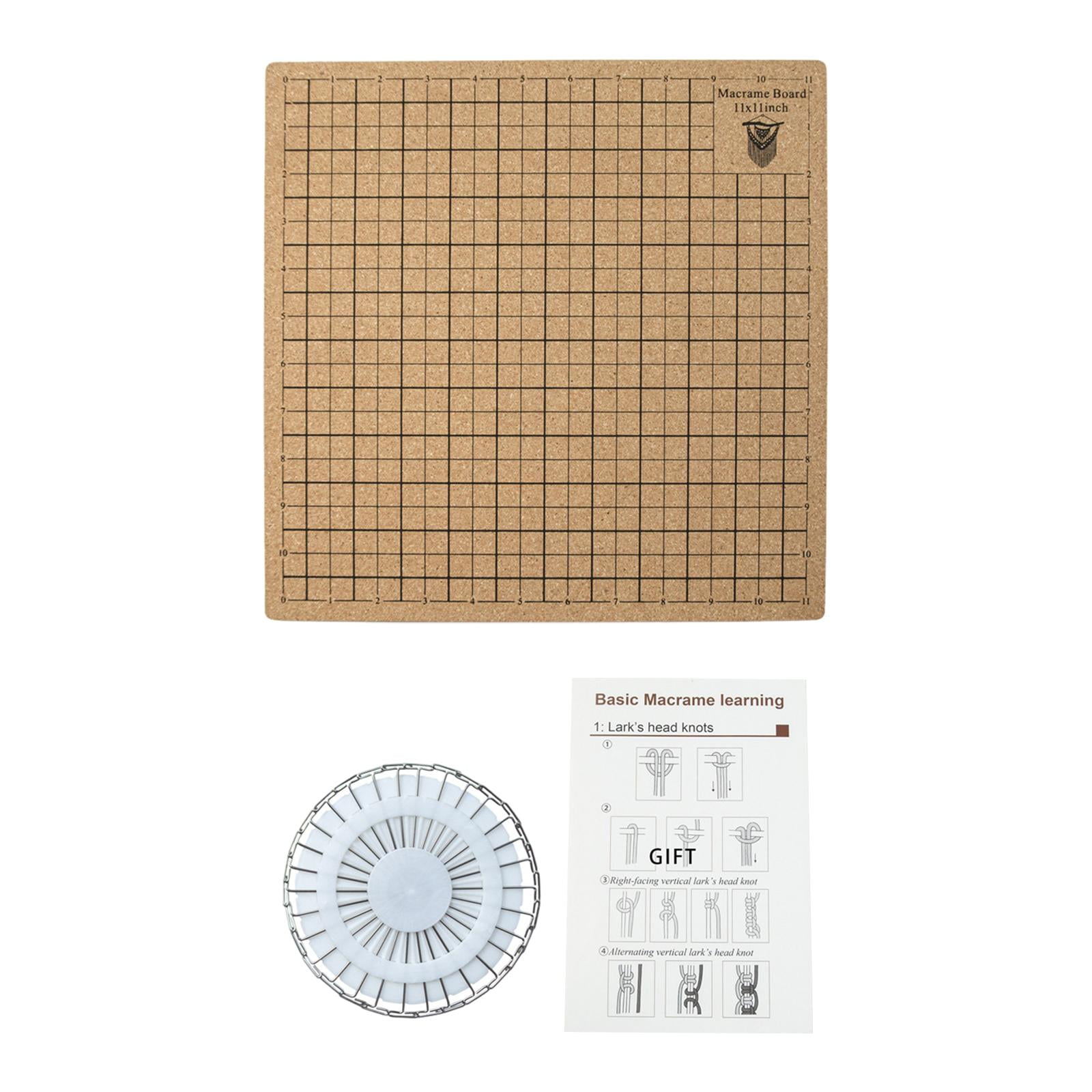 30Pcs Macrame Board and Pins Craft with T Shaped Pin Macrame Board 30cm ...