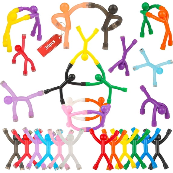 30Pcs Magnet Men, Refrigerator Magnetic Man, Fun Humanoid Magnet Fidget ...