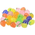 30Pcs Mini Artificial Fruits Resin Figures Bulk Cute Luminous Glow in ...