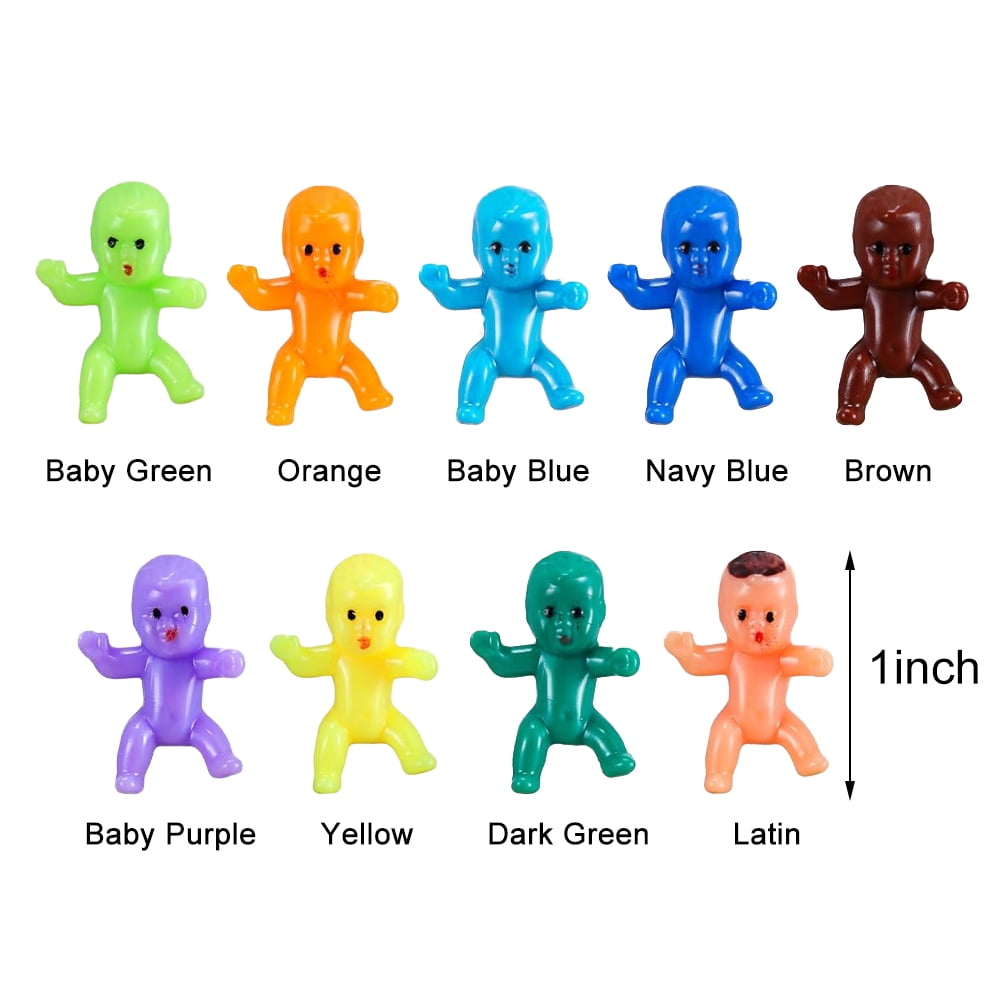 30Pcs Mini Plastic Babies for Baby Shower Ice Cube Game Tiny Baby for ...