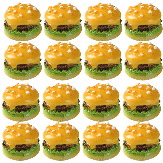 30Pcs Miniature Burger Decoration Artificial Burger Model Photography ...