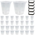 30Pcs Mixed Size 400cc & 600cc Plastic Measuring Bucket Set with 5 ...