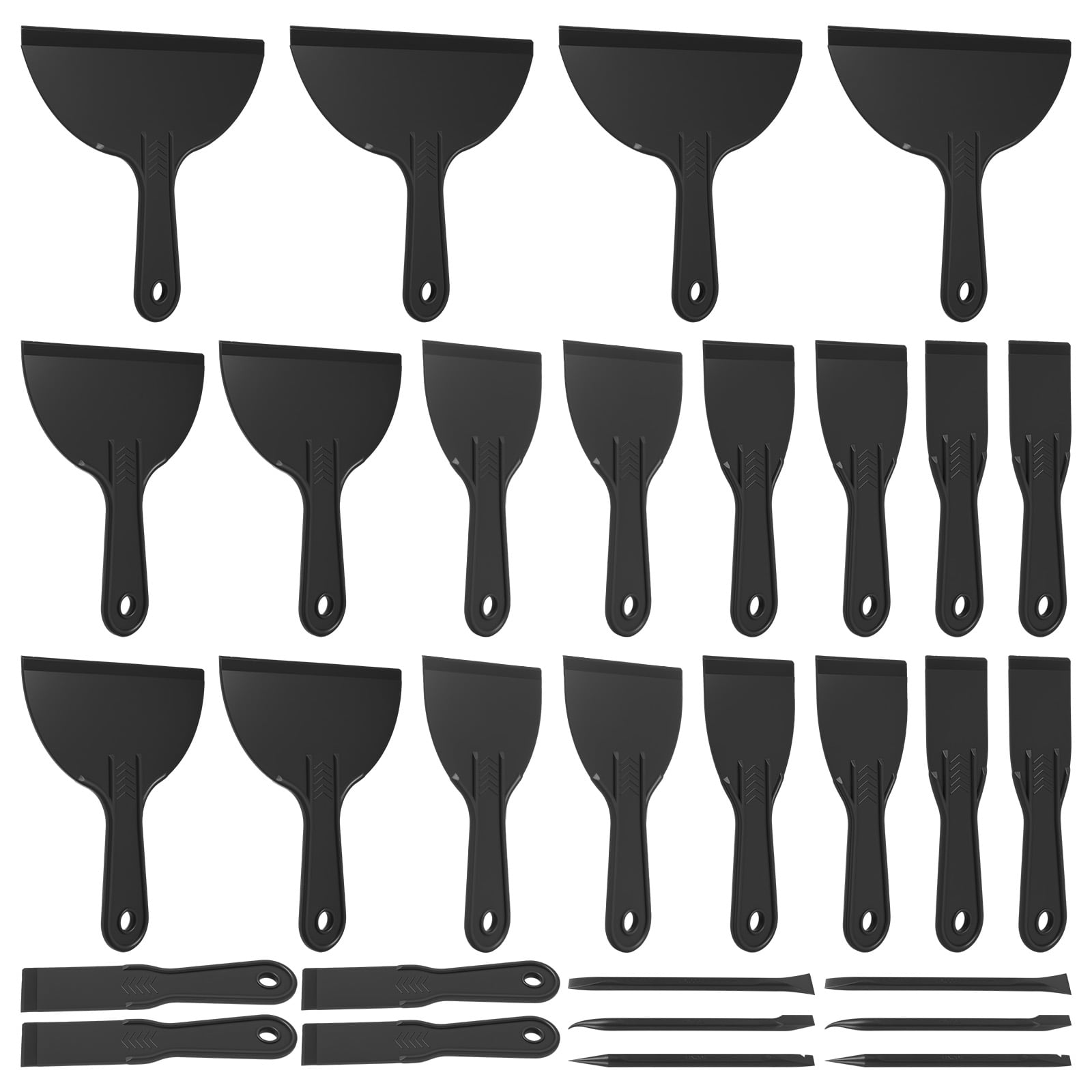 30Pcs Multipurpose Putty Scraper Tool Set 6 Detail Scraper Plastic for ...