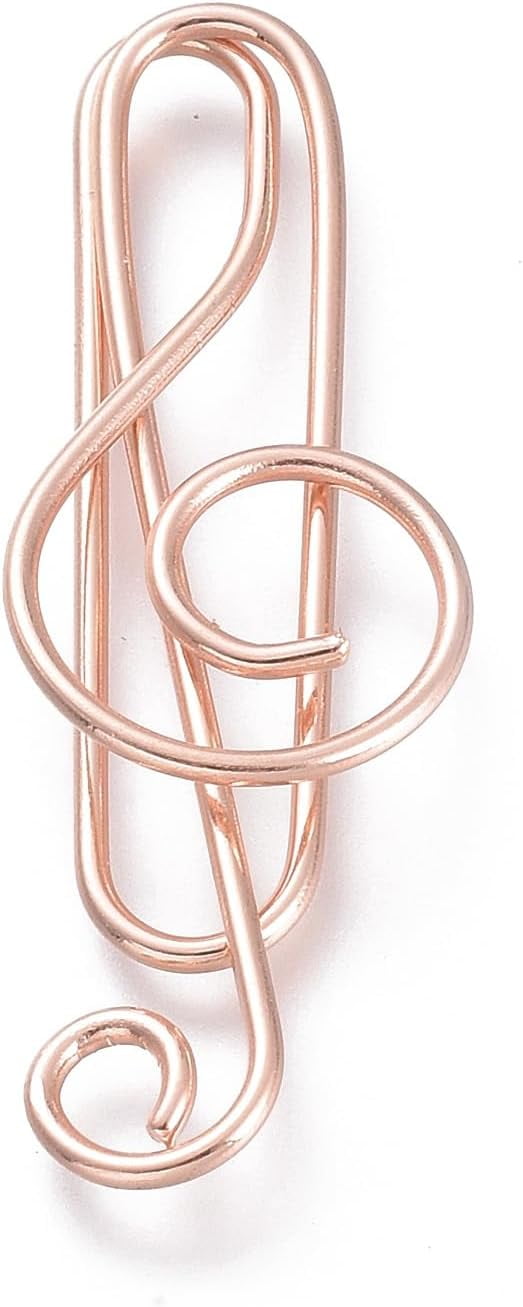 30Pcs Musical Note Shape Iron Paperclips Cute Paper Clips Funny ...