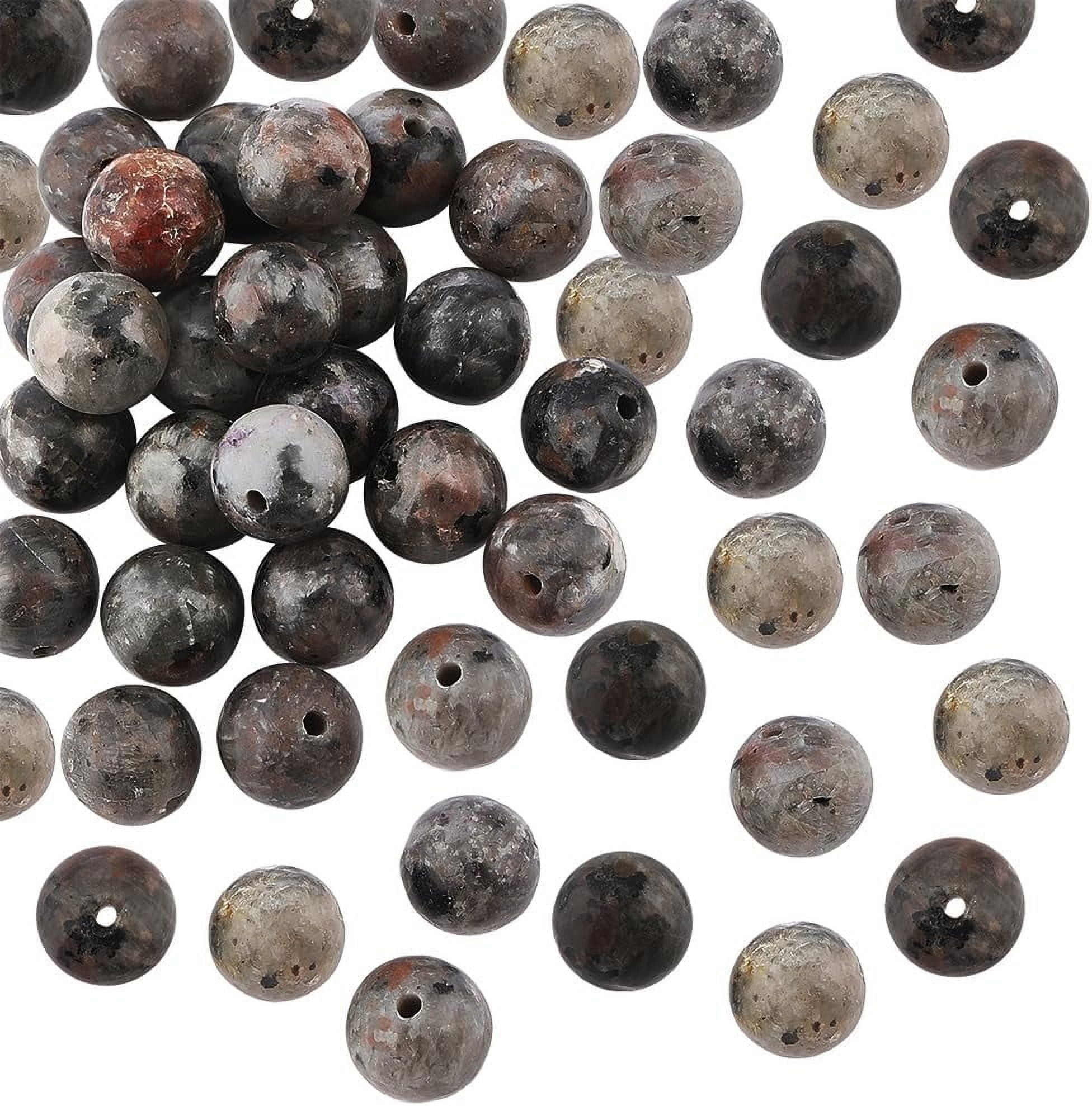 30Pcs Natural Fluorescent Syenite Rock(Glow under UV Light) Beads Round ...