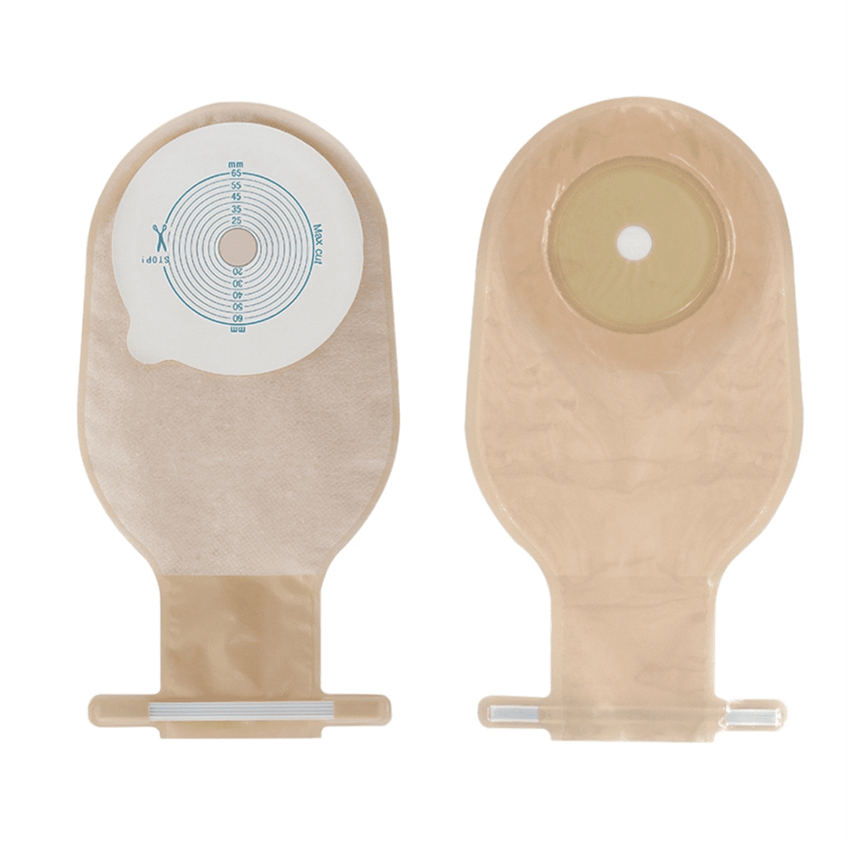 30pcs Ostomy Bags One Piece Drainable Pouches For Colostomy Ileostomy