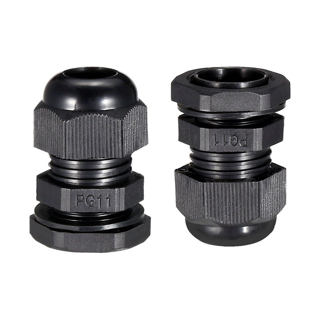 30Pcs PG11 Cable Gland Waterproof Plastic Wire Glands Black for 5-10mm ...