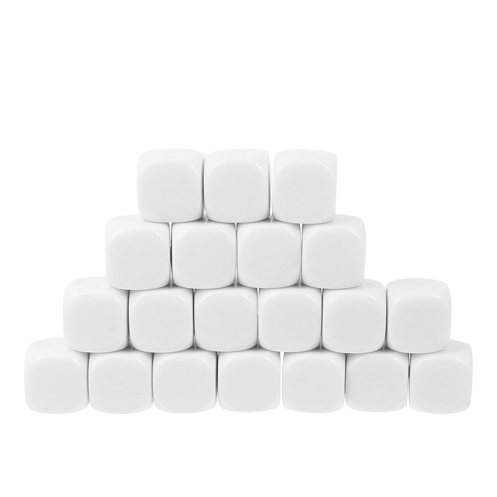 30Pcs Party Custom Making DIY Blank Dice Bar Party Game Dices Party ...