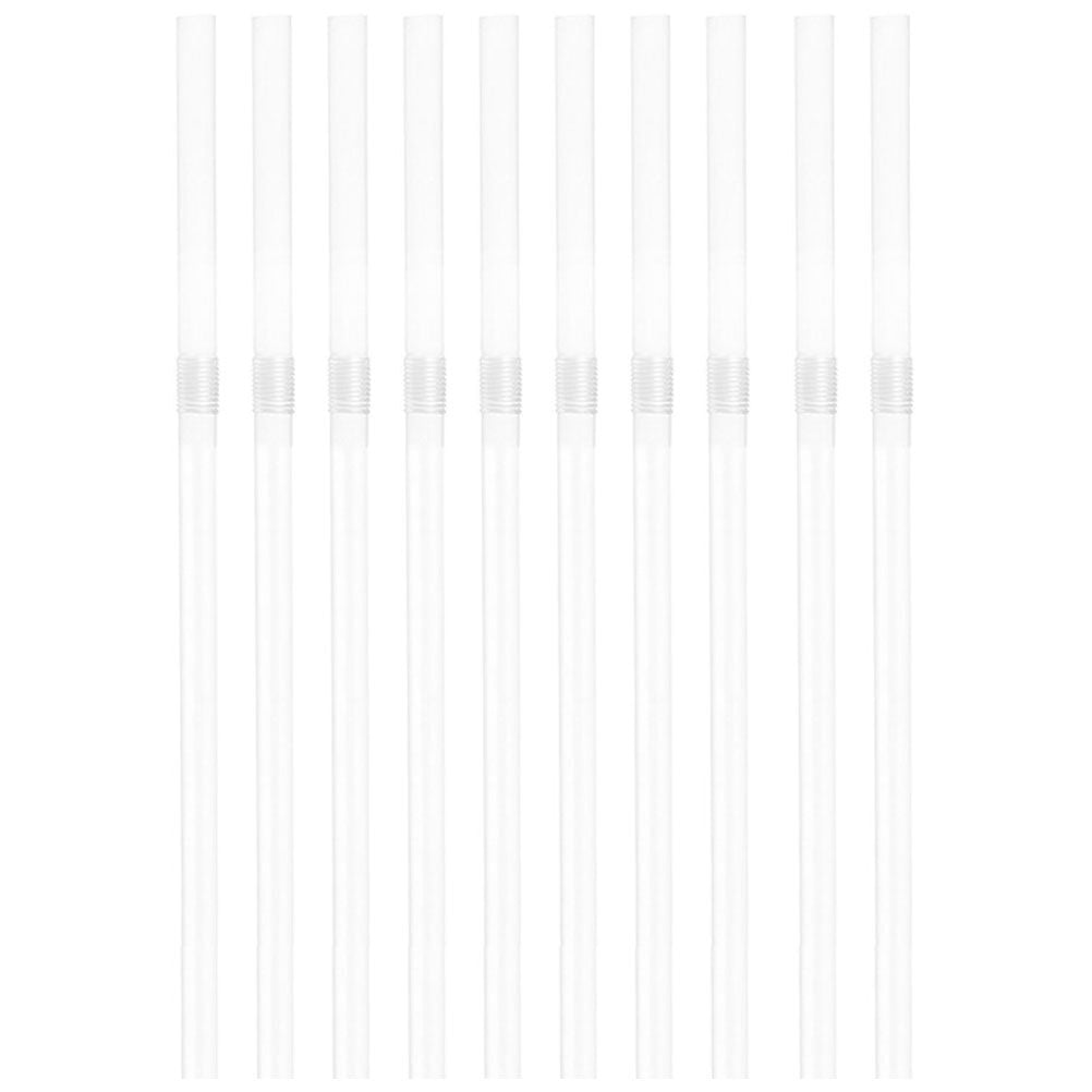 30Pcs Plastic Flexible Straw Disposable Drinking Straw Individual Paper ...