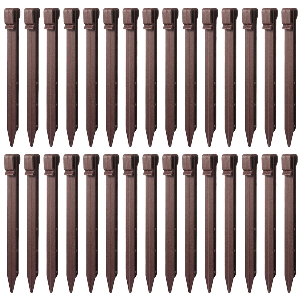 30Pcs Plastic Ground Stakes Garden Landscape Edging Stakes for Edging ...