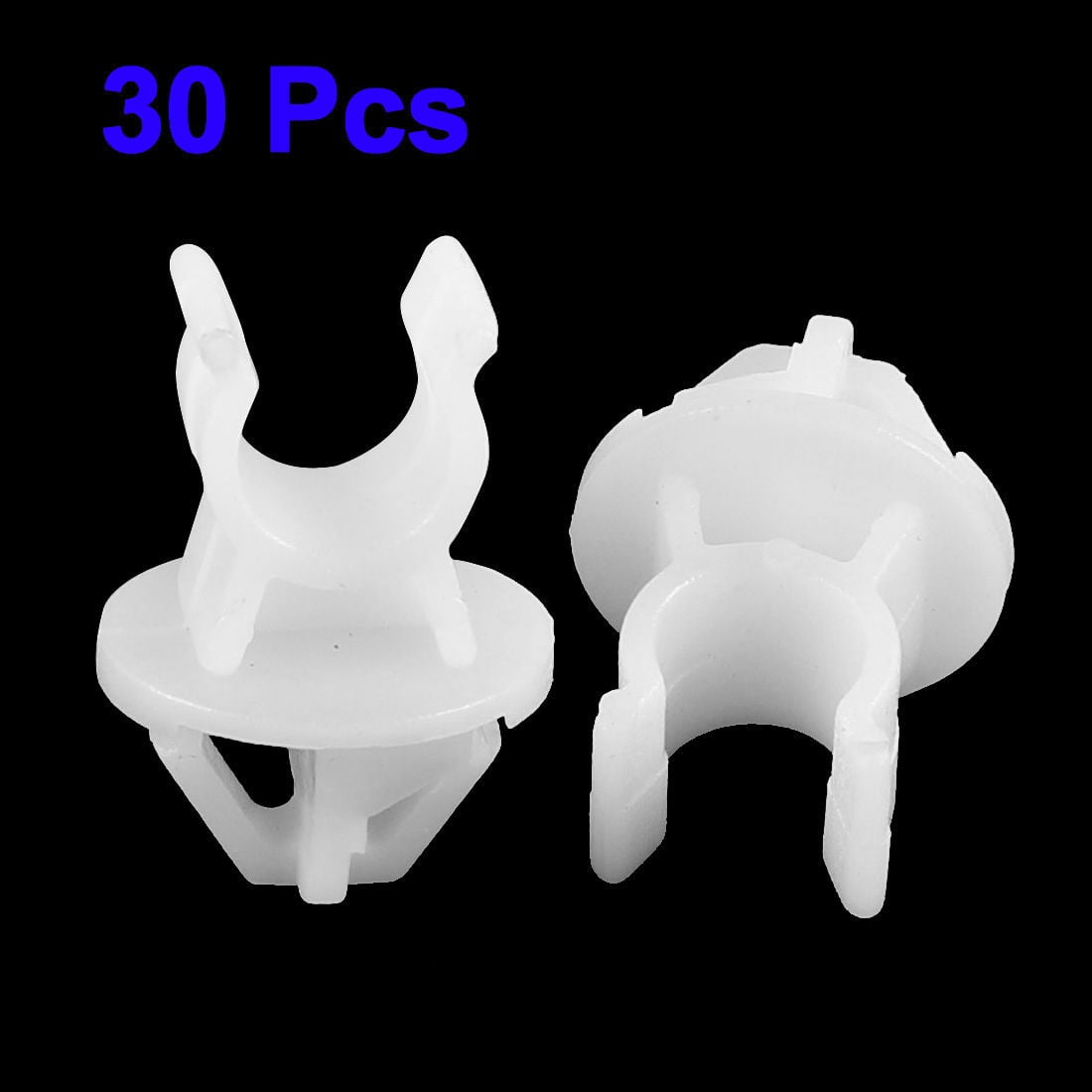30Pcs Plastic Rivets White Plastic Car Hood Bonnet Prop Rod Clip ...